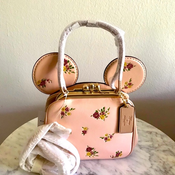 Coach | Bags | Coach Minnie Mouse Vintage Pink Kisslock Bag | Poshmark